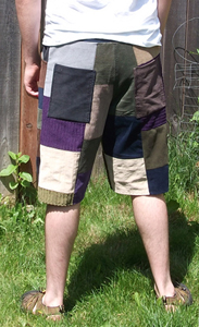 *Harmonious Threads* Handmade Patchwork Shorts Gallery